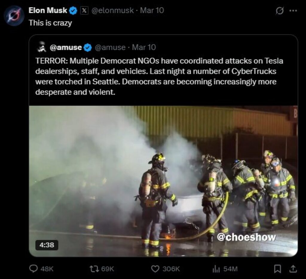 Caught on Camera: Anti-Tesla Activist Confirms What We All Thought [WATCH]